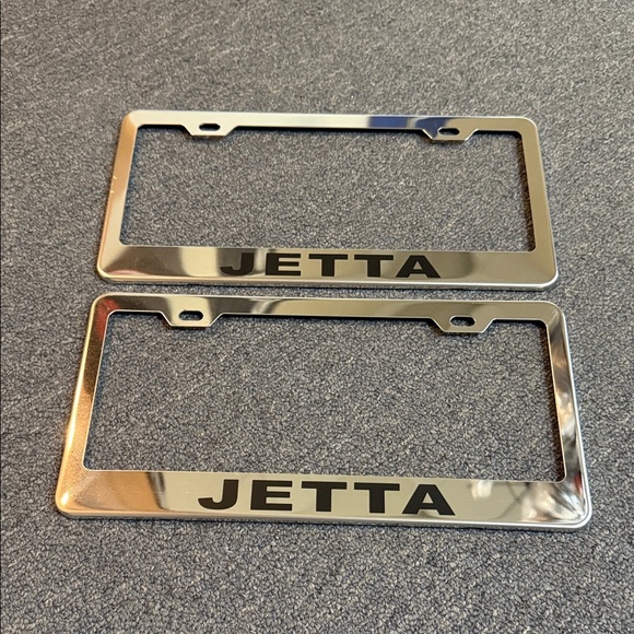 Volkswagen | Other | Volkswagen Vw Jetta Chrome Silver License Plate ...